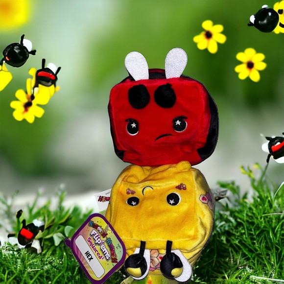 Toys | Hex The Bee Moosh Moosh Squared Flip Ems Reversible Plush ...